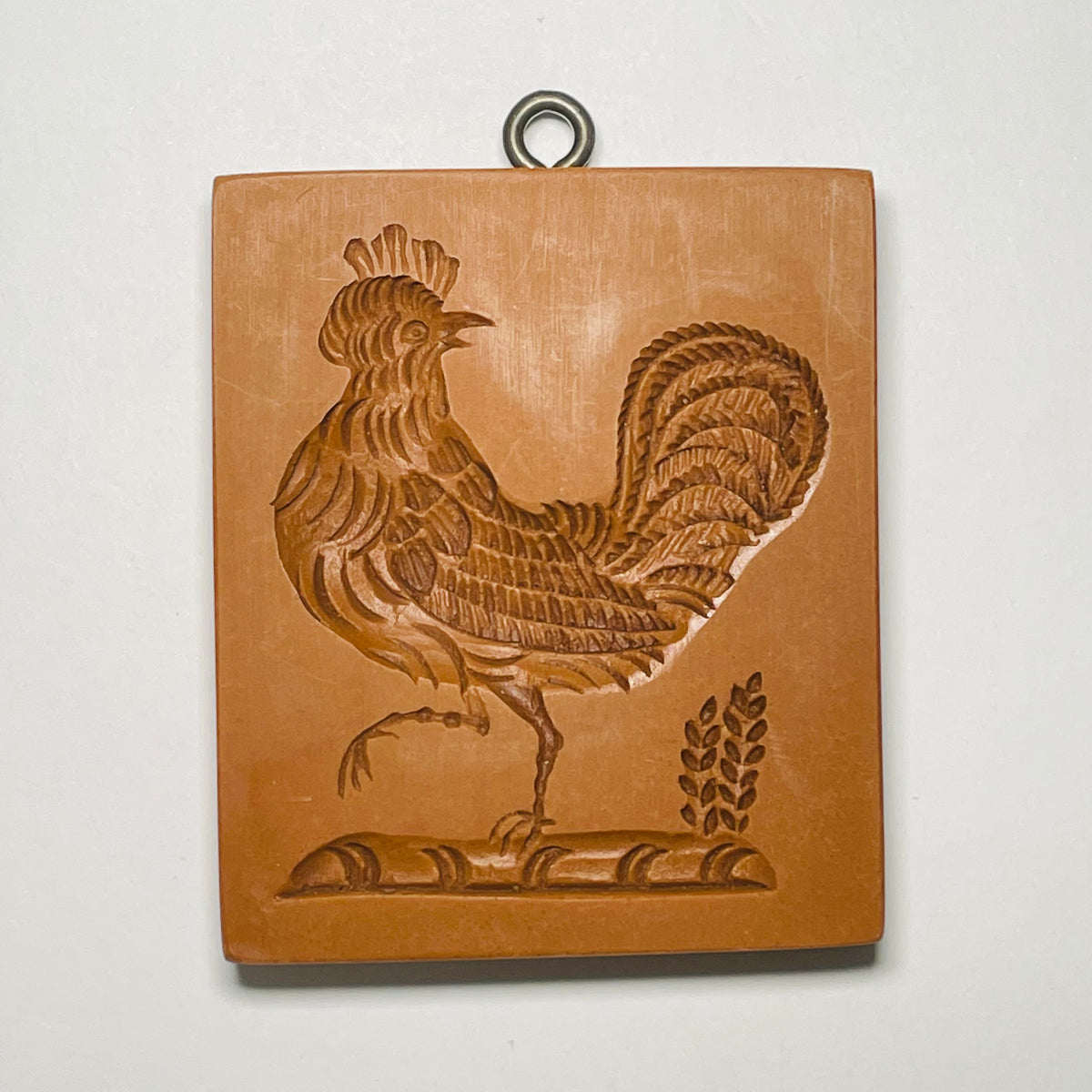 Rooster in a rectangle | Emma's Springerle